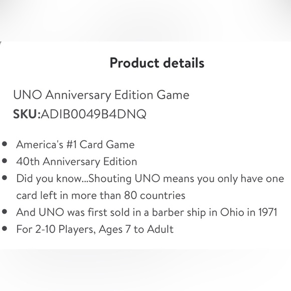 Mattel | Games | New Uno 4th Anniversery Edition Card Game Open Box But ...